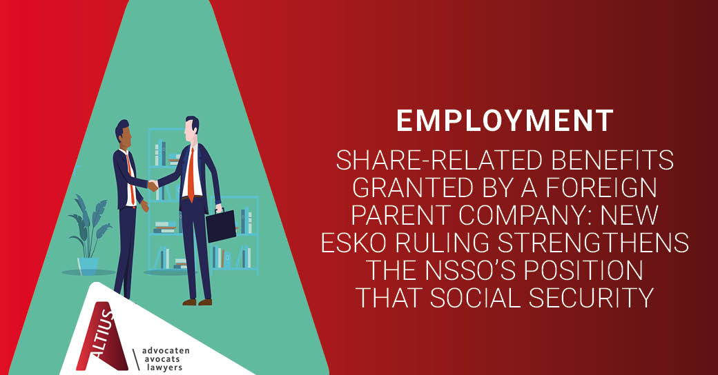 Share related Benefits Granted By A Foreign Parent Company New Esko